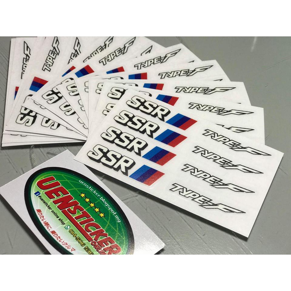 STICKER RIM SSR TYPE F | Shopee Philippines