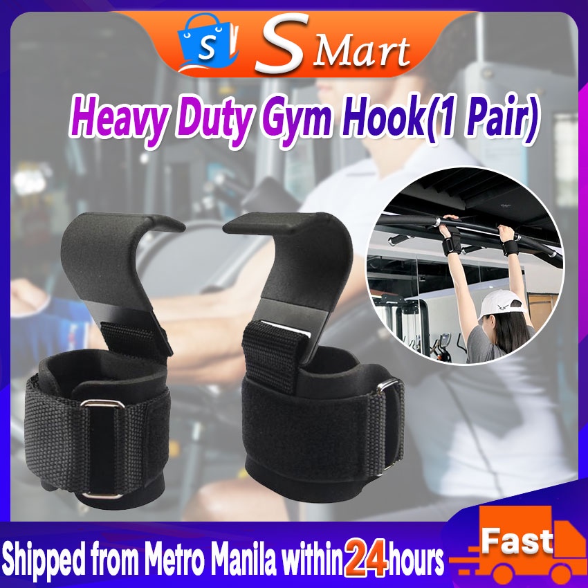 Pull Ups Hook Fitness Hook NonSlip Power Lifting Grips Wrist Straps ...