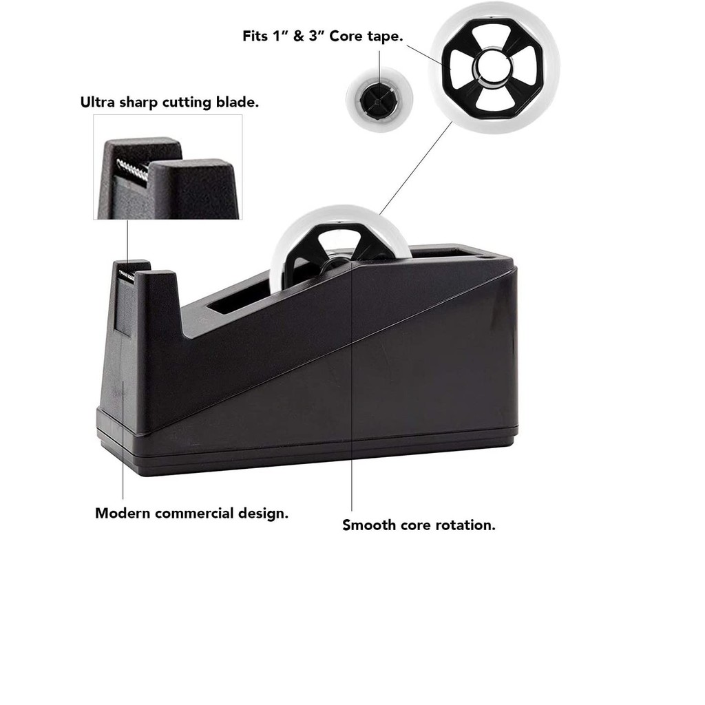 Assorted 2in1 Desk Tape Dispenser, Masking Tape Dispenser, Dual Core ...