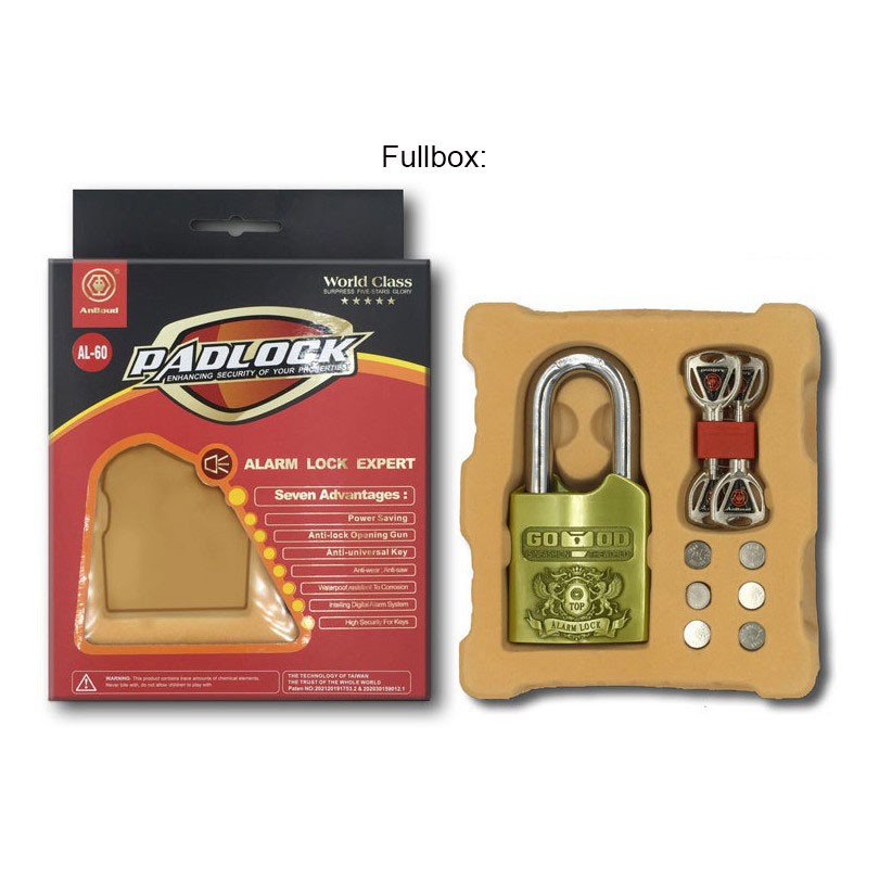 Top ALARM super quality ALARM lock, tempered, cut-resistant, break ...