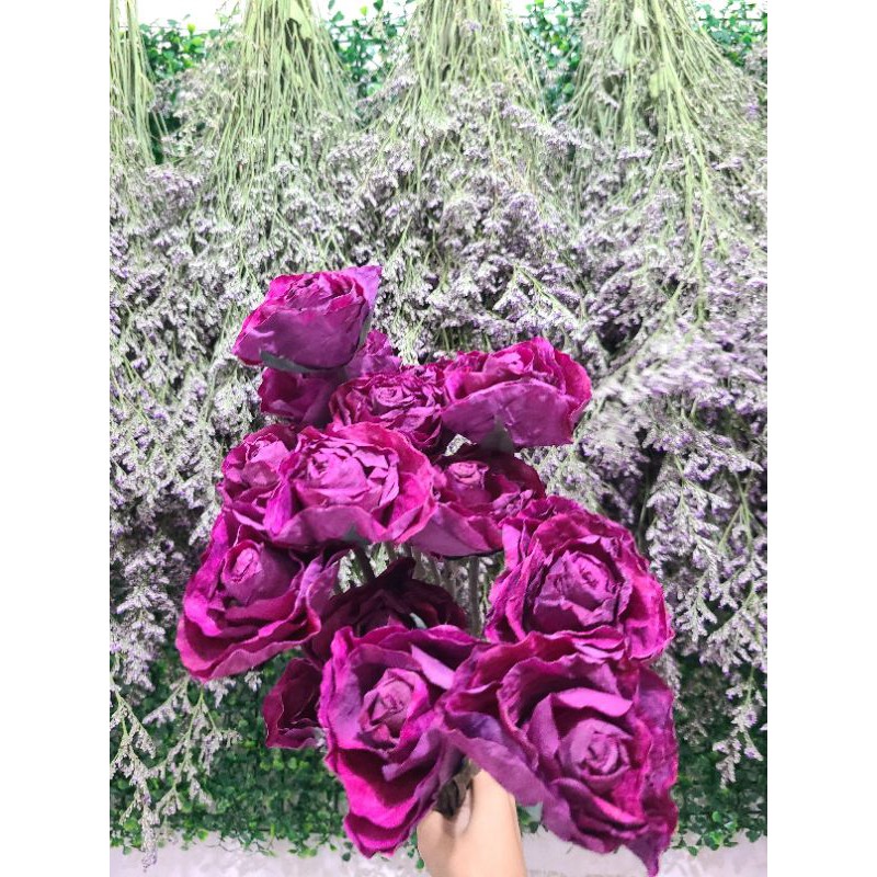 Dried FOSSILIZED Flowers (1 piece) Real Roses Gift Wedding Party Home ...