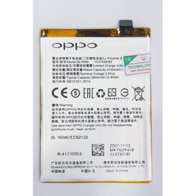 Oppo F1 Plus BLP609 Battery Original (NO WARRANTY) | Shopee Philippines