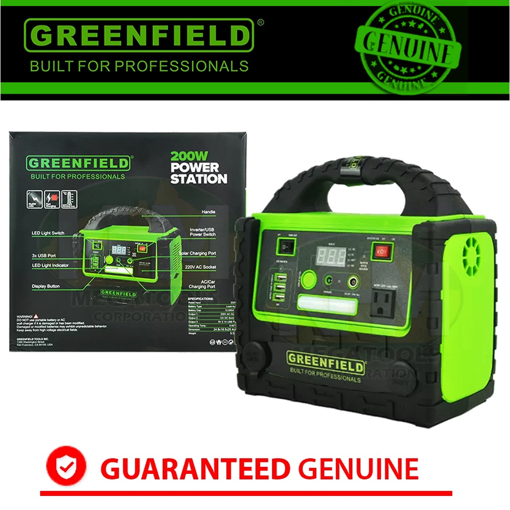 Greenfield GPS200W Power Station 200W Powerbank •khm megatools ...