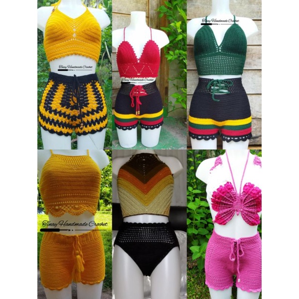 Terno Handmade crochet Beachwear Summer | Shopee Philippines