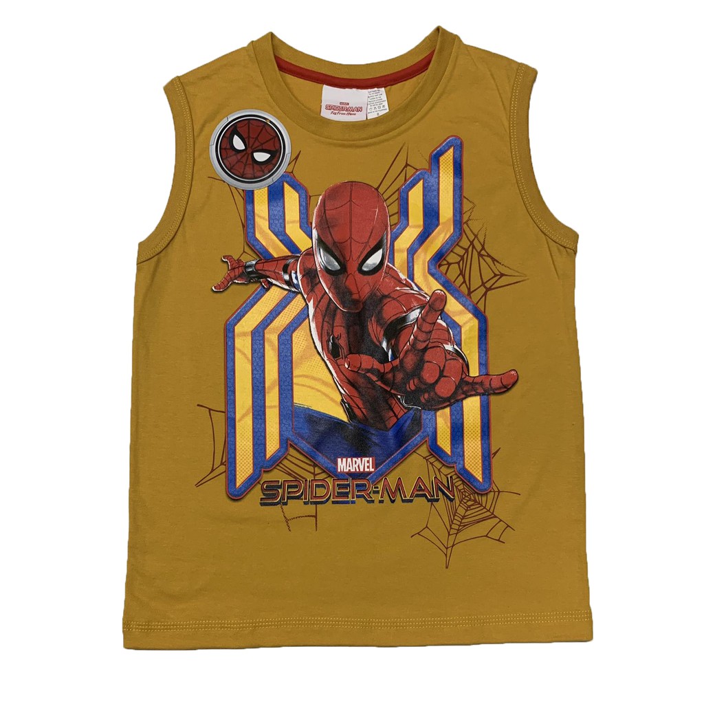 Disney Marvel Avengers Spiderman Wall Crawler Boys Kids Muscle Shirt ...