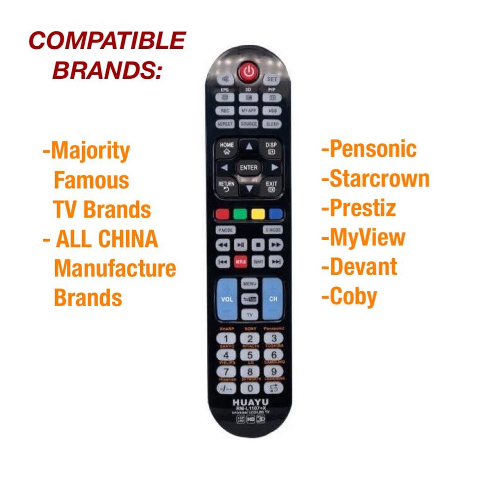 Tkk Huayu Rm L1107 X Rm 014s Universal Smart Tv Remote Control With