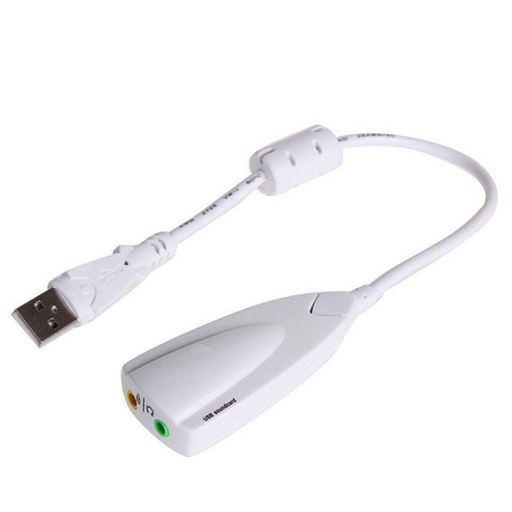 External USB Sound Card Audio Adapter 3D Sound Converter 7.1 Channel ...