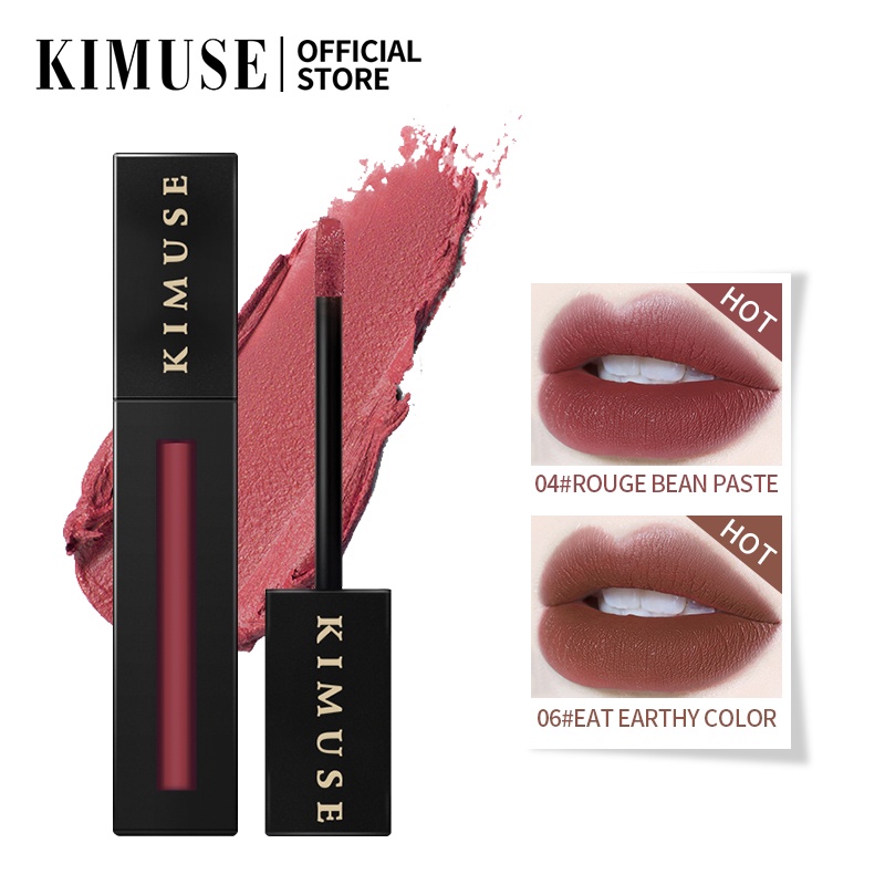 KIMUSE Powerful Matte Pigment Liquid Lipstick Waterproof Long-Lasting ...