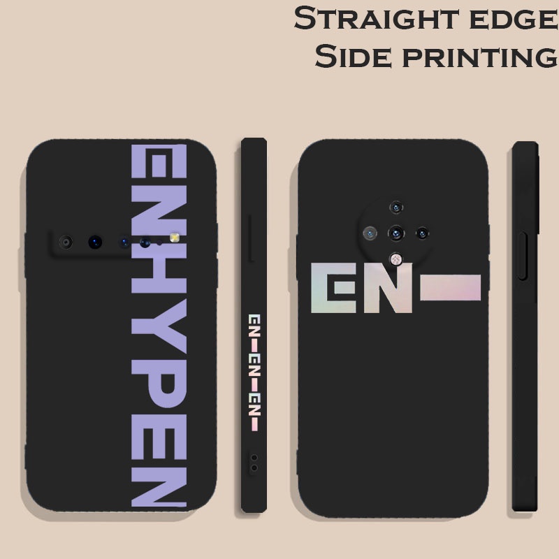 Enhypen logo aesthetic For Samsung A01(EU) A7 2018 A02(EU) M02 SquareType Black PhoneCase ...