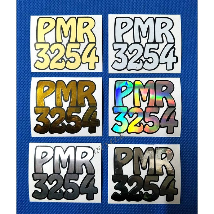 Nombor Plate Motor Sticker Cutting Outline (J1355) | Shopee Philippines