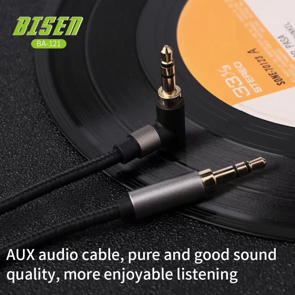3.5mm Male to Male Aux Audio Cable BA-121 BISEN | Shopee Philippines