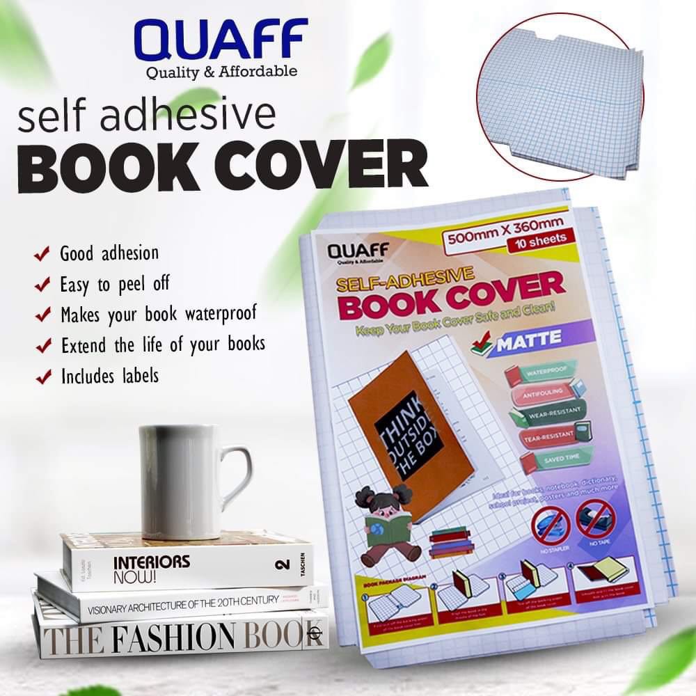 QUAFF SELF-ADHESIVE BOOK COVER (MATTE) | Shopee Philippines