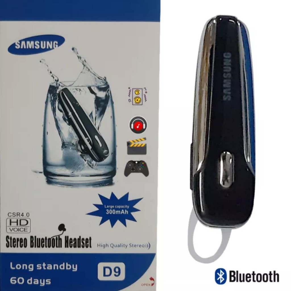 Bluetooth Headset HD D9 WATERPROOF SAMSUNG Stereo | Shopee Philippines