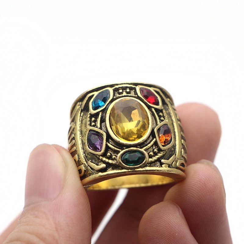 Marvel Avengers Infinity War Thanos Gauntlet Power Ring Jewelry ...