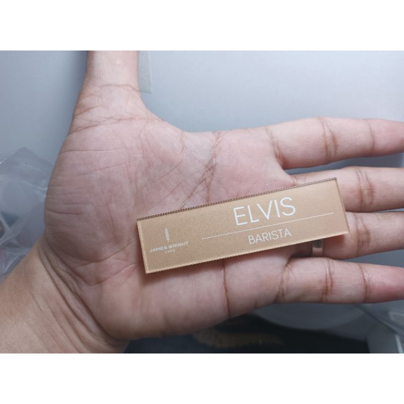Name Plate / Name Tag / Name Badge ( Pin Type/Magnetic Type ) | Shopee ...