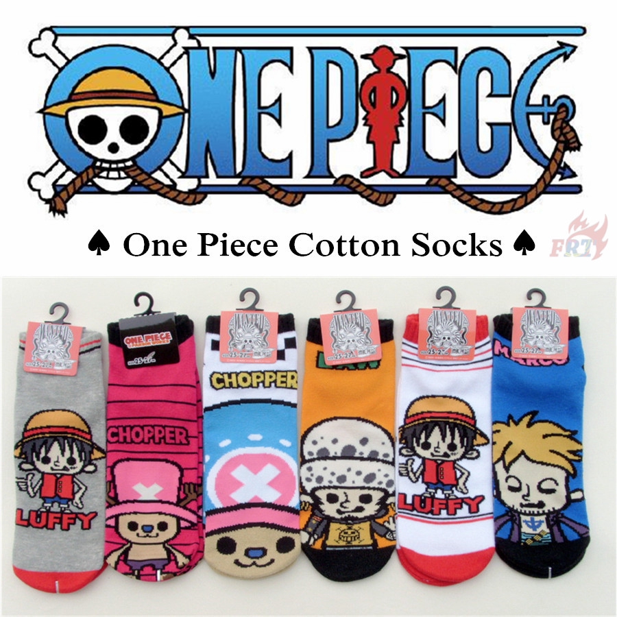 ☠ One Piece Socks（C - 6 Styles）☠ 1Pair Luffy Chopper Law Marco Unisex ...