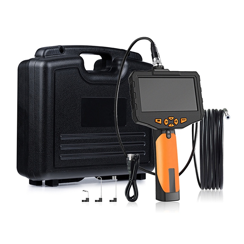 4.3" LCD Digital HD Snake Camera 7.6MM Drain Pipe Inspection Endoscope ...