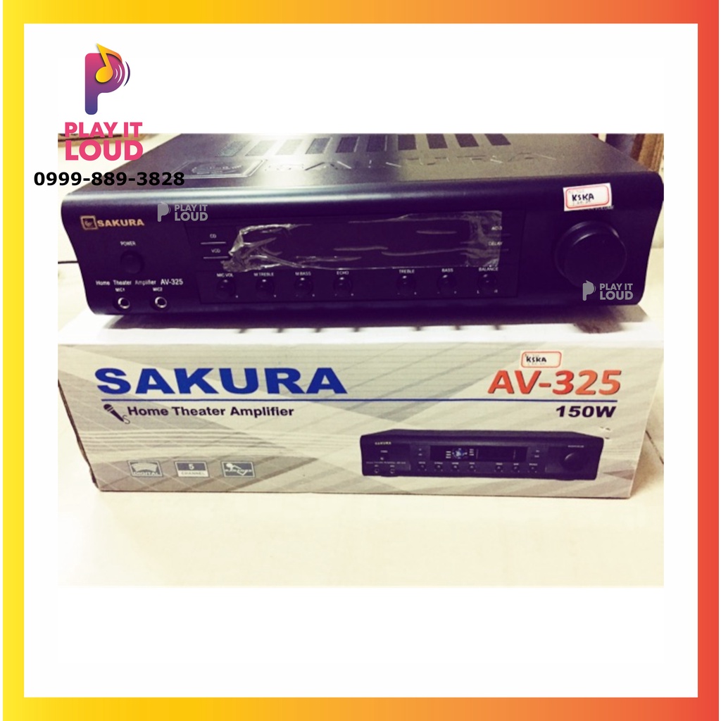 SAKURA AV-325 150watts x2 HOME THEATER AMPLIFIER | Shopee Philippines