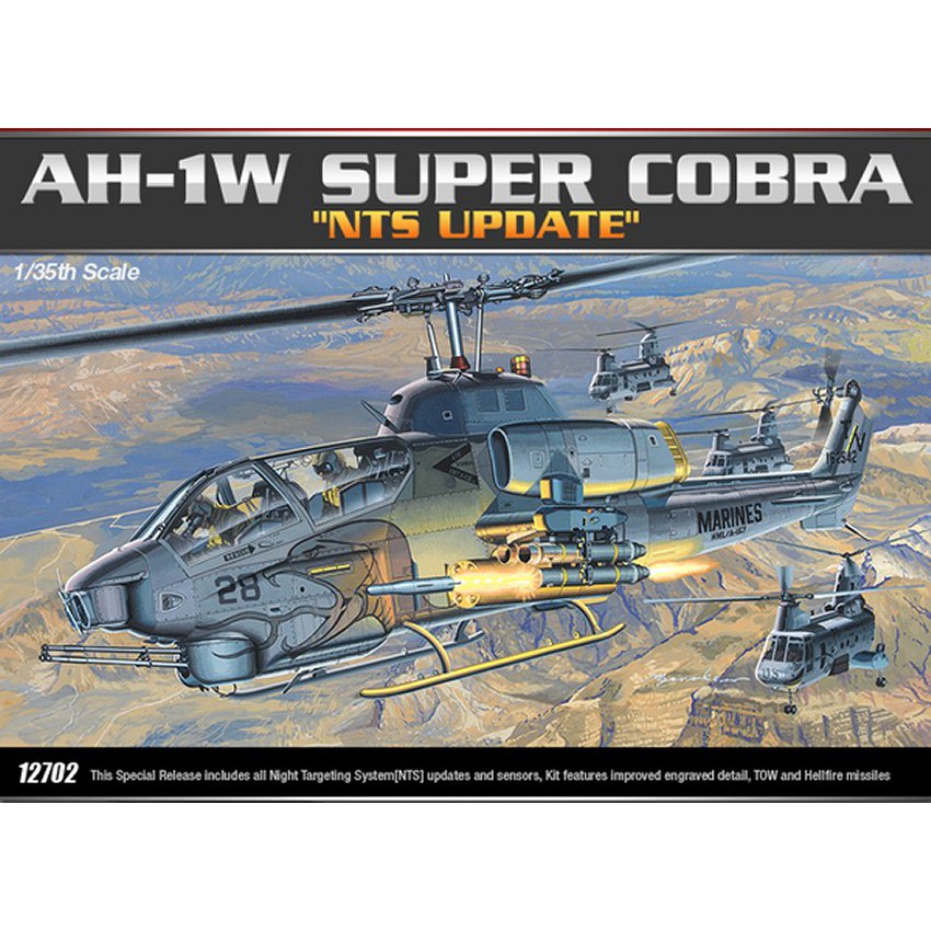 Plastic Assembly Model ACADAMY MINICRAFT Scale 1/35 USMC AH-1W "NTS ...