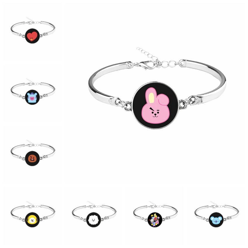 Cartoon KPOP BTS BT21 Bracelets Charms Bangle gift TATA KOYA | Shopee Philippines