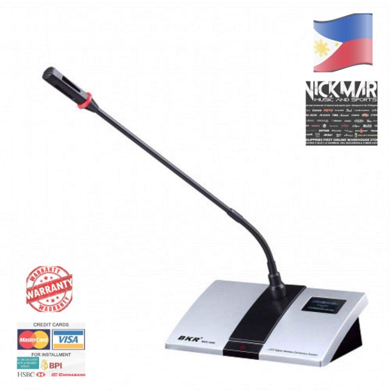 BKR WCS 103D DISCUSSION WIRELESS CONFERENCE MICROPHONE SYSTEM DELEGATE ...