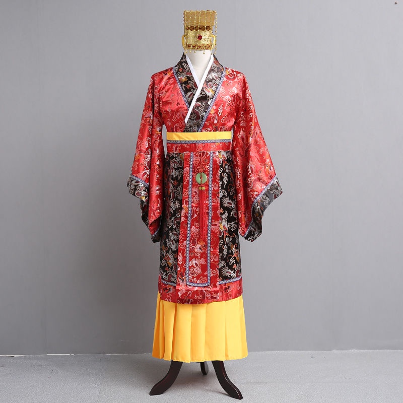 Men Tang Dynasty Costume male Han Qin and Han dynasty dragon robe ...