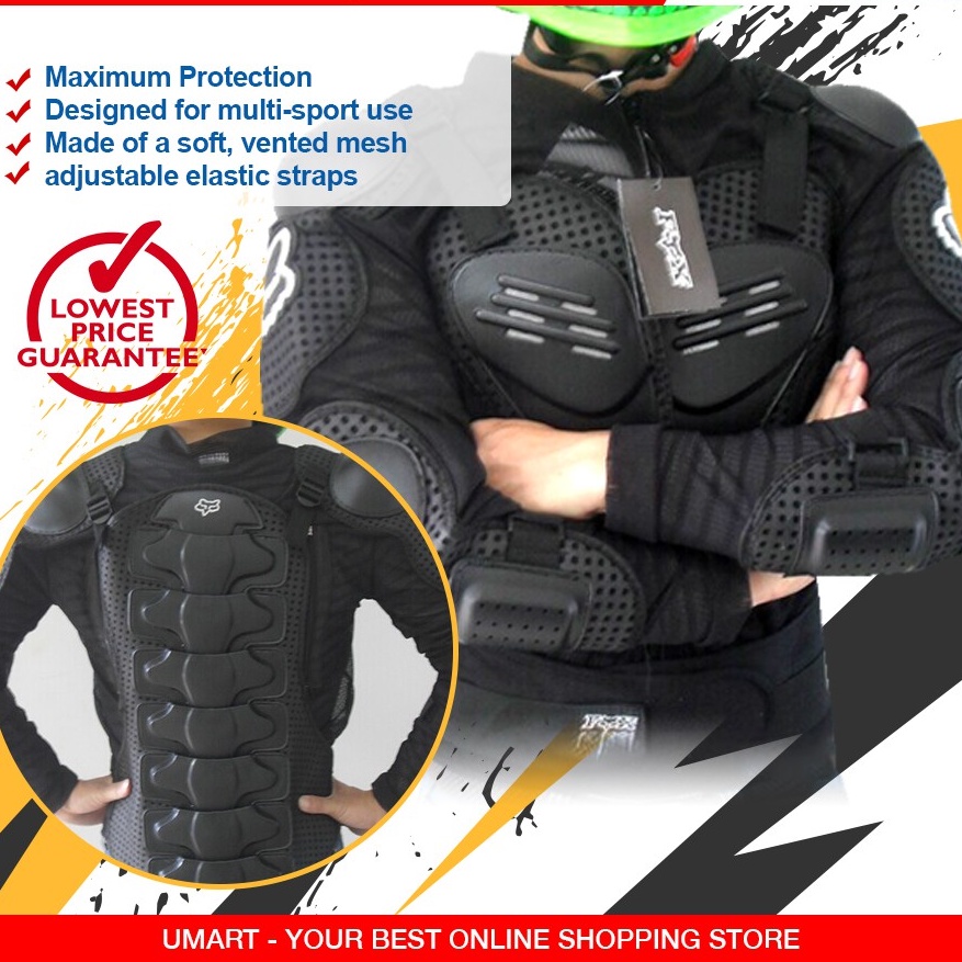 PRO BIKER MEN Motorcycle Full Body Armor Jackets motocross protective ...
