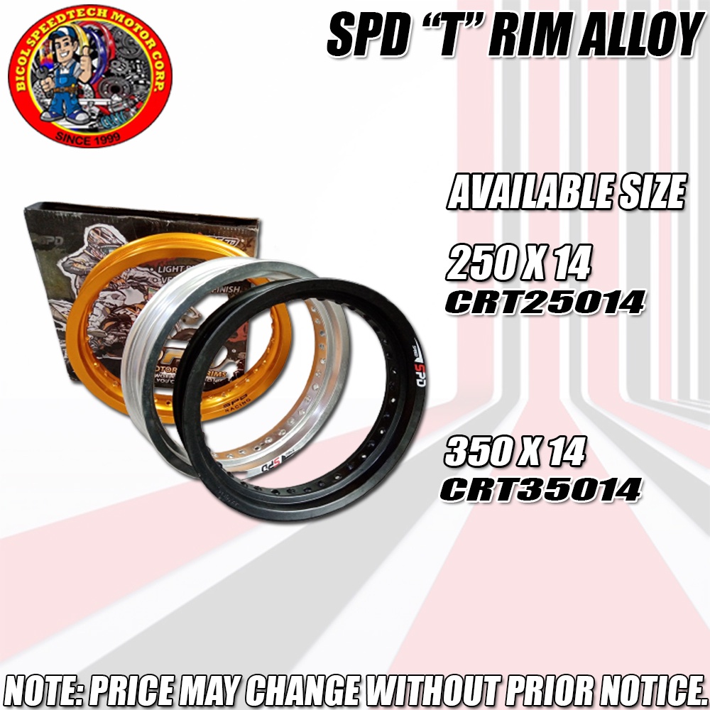 SPD "T" RIM ALLOY (CRT25014 / CRT35014) | Shopee Philippines