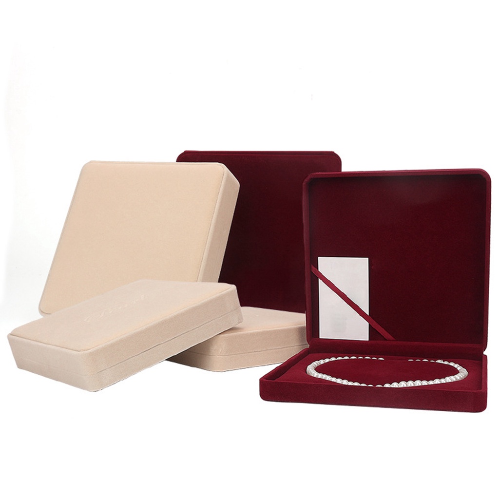 [amleso] Velvet Gift Box Display Case for Pearl Necklace | Shopee ...