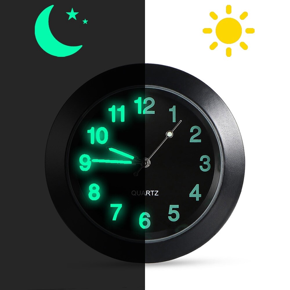 Huiyisunny Car Instrument Clock Luminescent Quartz Clock Mini ...