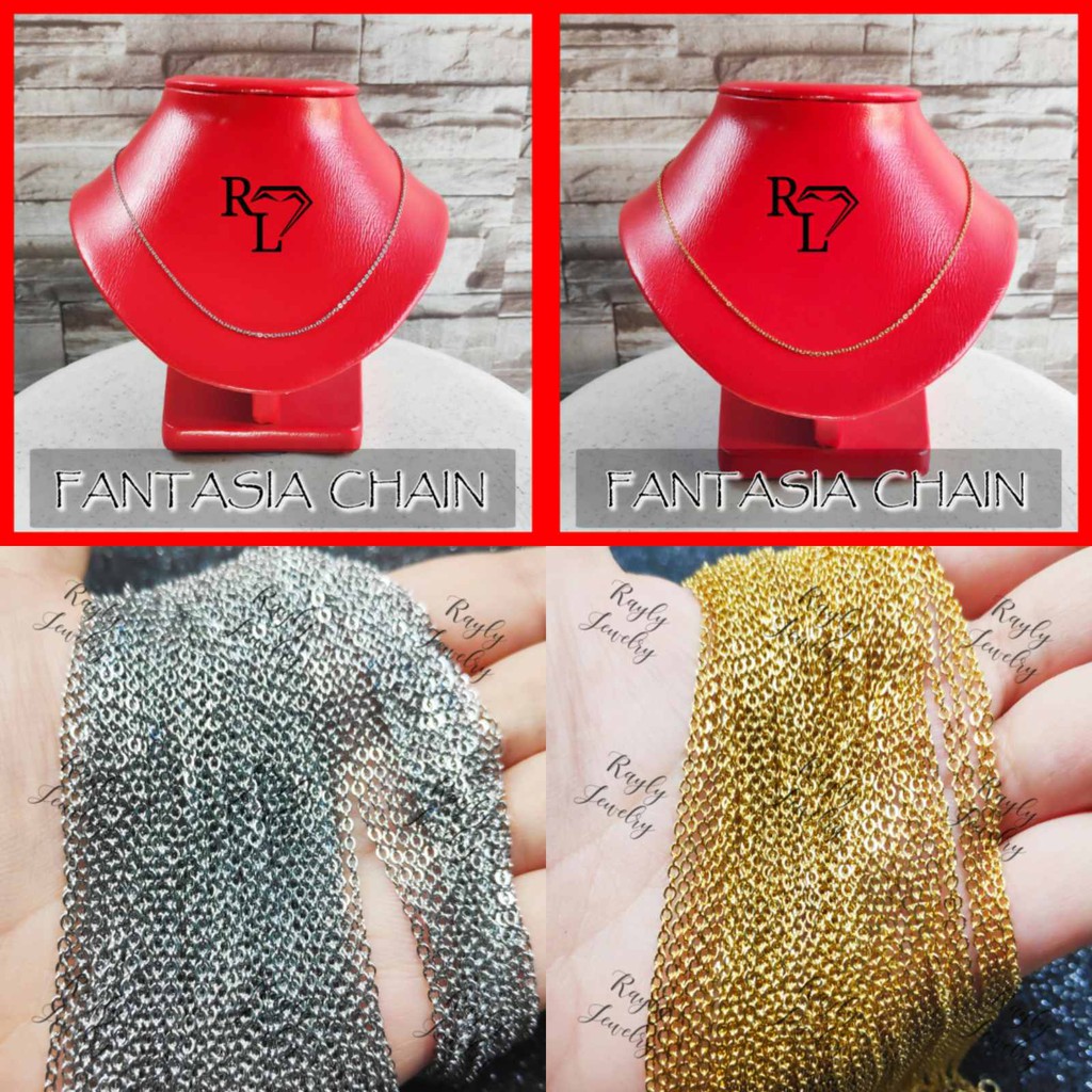 Fantasia Stainless Steel Chain Necklace | Shopee Philippines