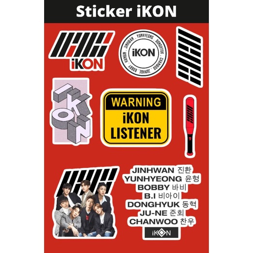 HP Ikon kpop aesthetic stickers for custom ikonic lptop cellphones ...