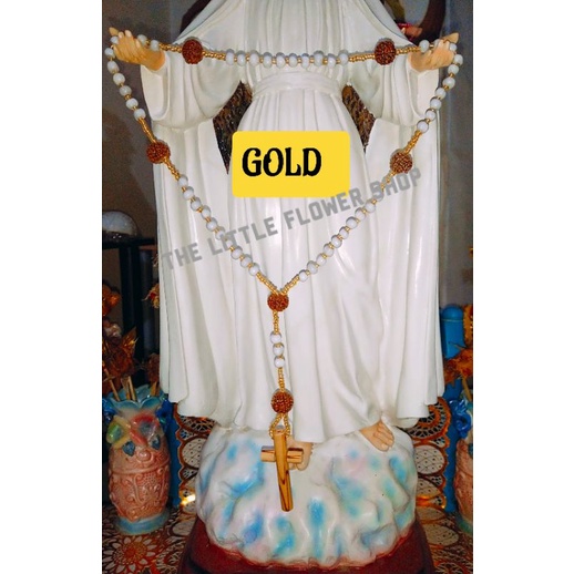 Catholic Rosary made of Katigbi beads (Job's Tears) | Shopee Philippines