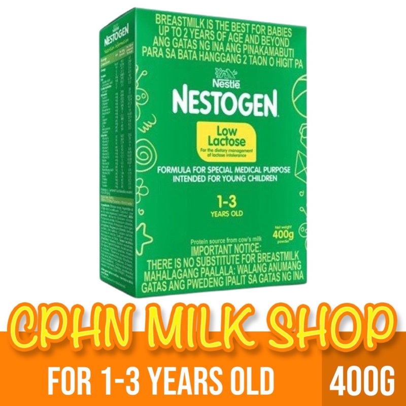 Nestogen Low Lactose 400g for 1-3 Years Old Milk Supplement | Shopee Philippines