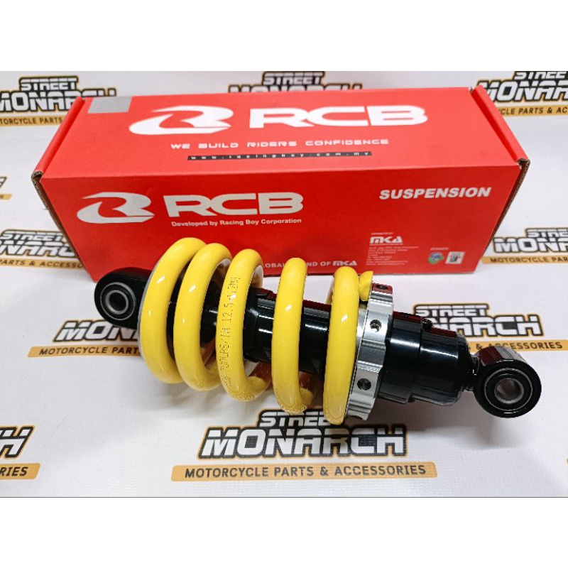RCB M2 Line Monoshock White/yellow for Yamaha Sniper 150/155 (208MM ...