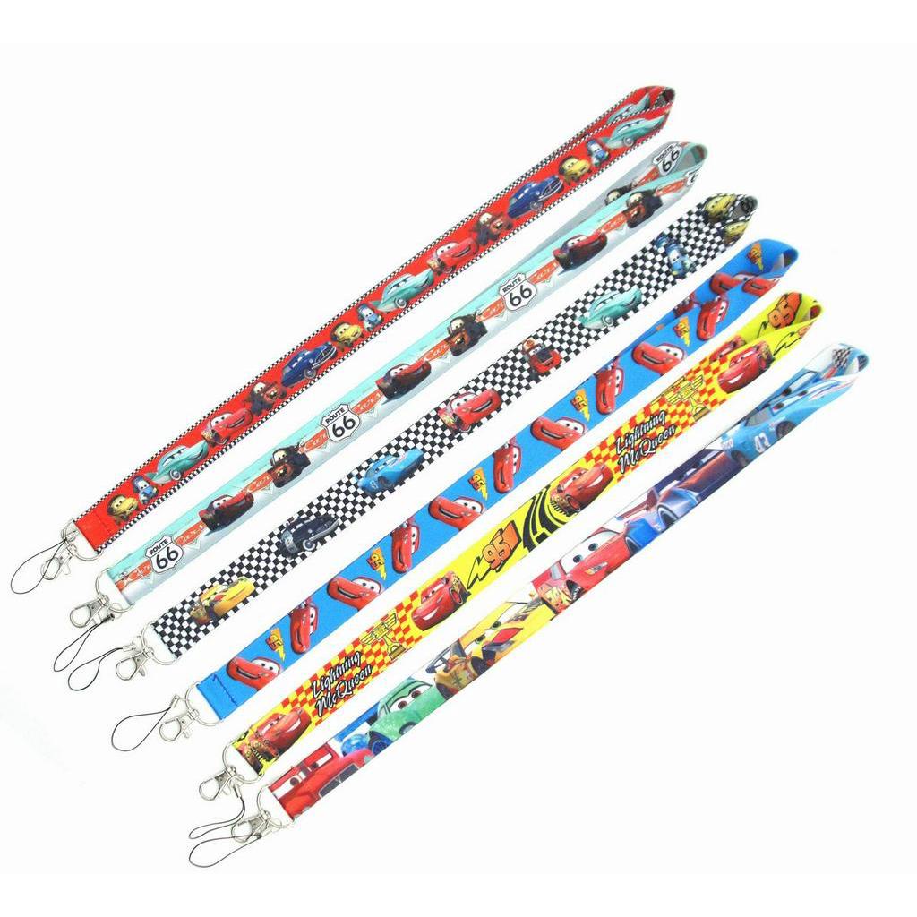 Cars Cars Cartoon Animation Lanyard Badge Keychain Long Phone Strap ...
