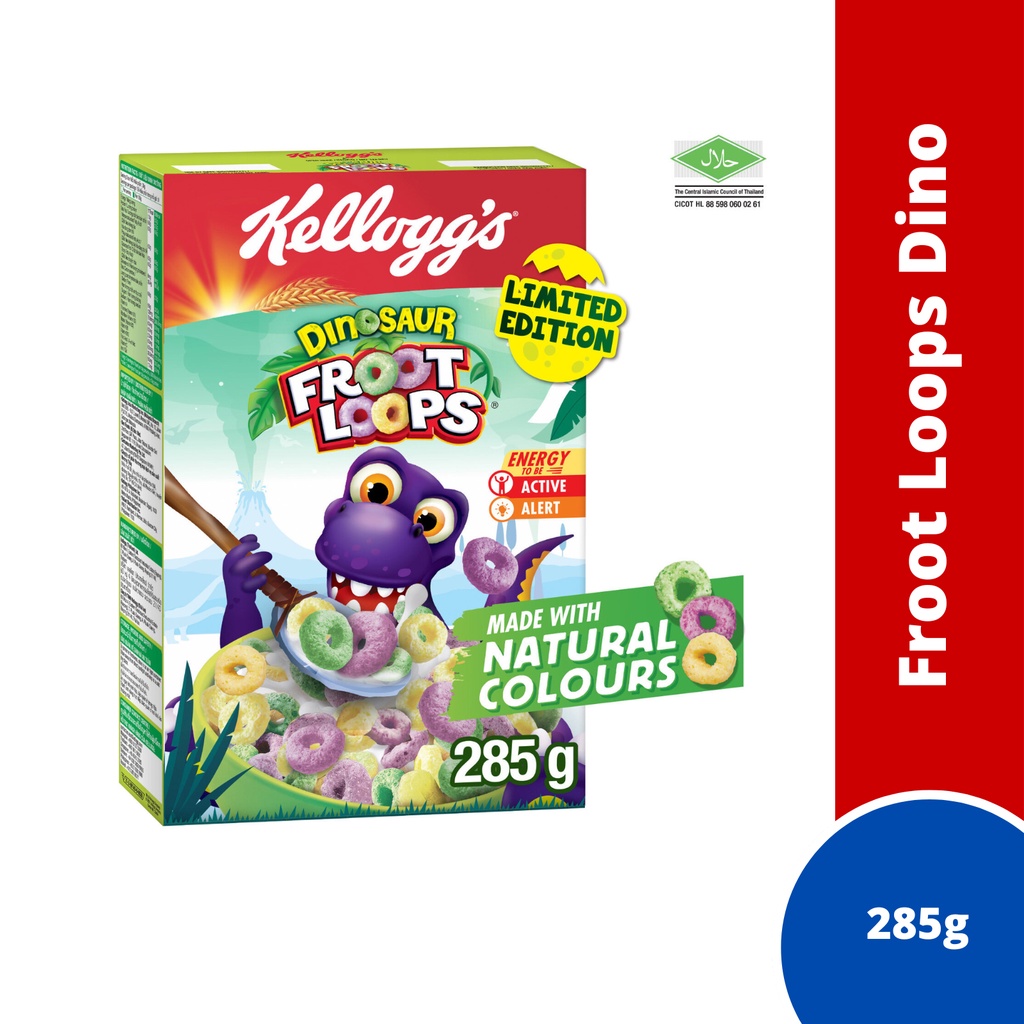 Kellogg’s Froot Loops Dino Cereal 285g [Expiry: Jun 2025] | Shopee ...