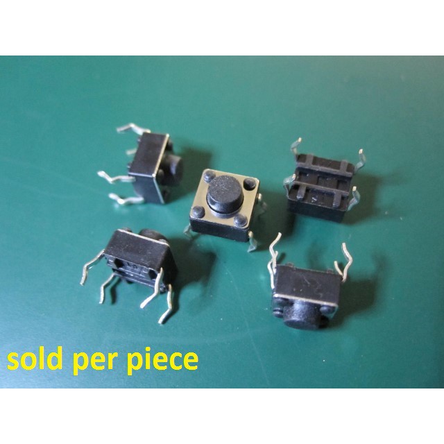 5pcs Tactile Push Button Switch Tact Switch 6X6X5mm 4-pin DIP | Shopee ...
