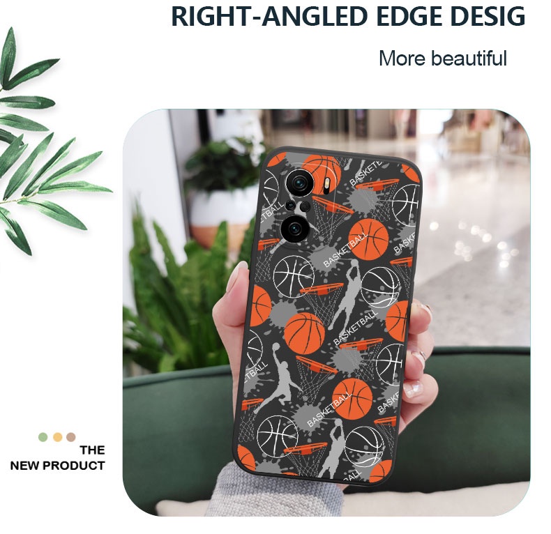Creative Intense Basketball Phone Case For Xiaomi Poco F3 F2 X3 M3 Pro ...