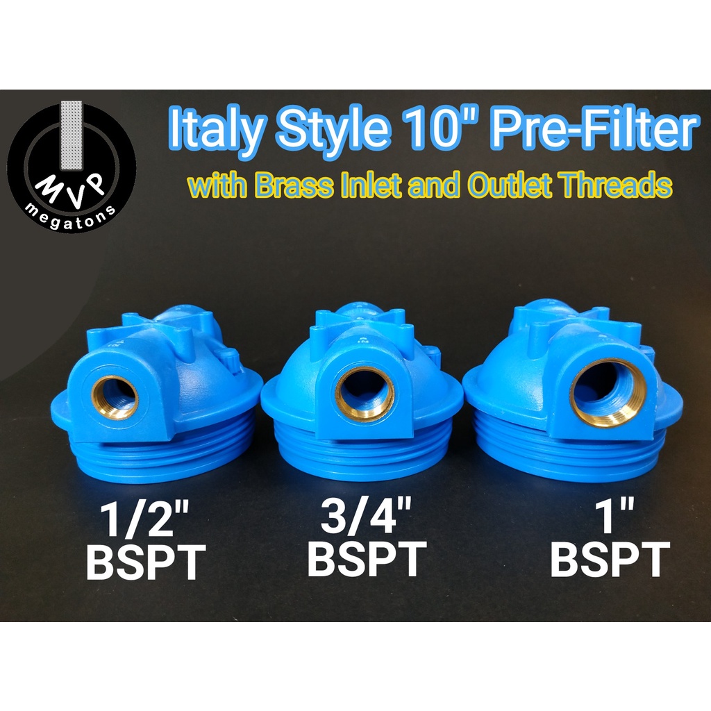 Pre Water Filter ITALY STYLE 10 Inches Single Stage Universal Housing ...