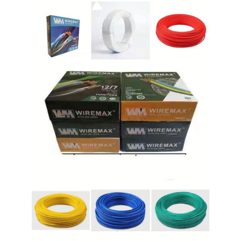 WIREMAX THHN/THWN STRANDED WIRE 10/7(5.5mm) 8/7(8.0mm) ASSORTED COLORS (SOLD PER METER) | Shopee ...