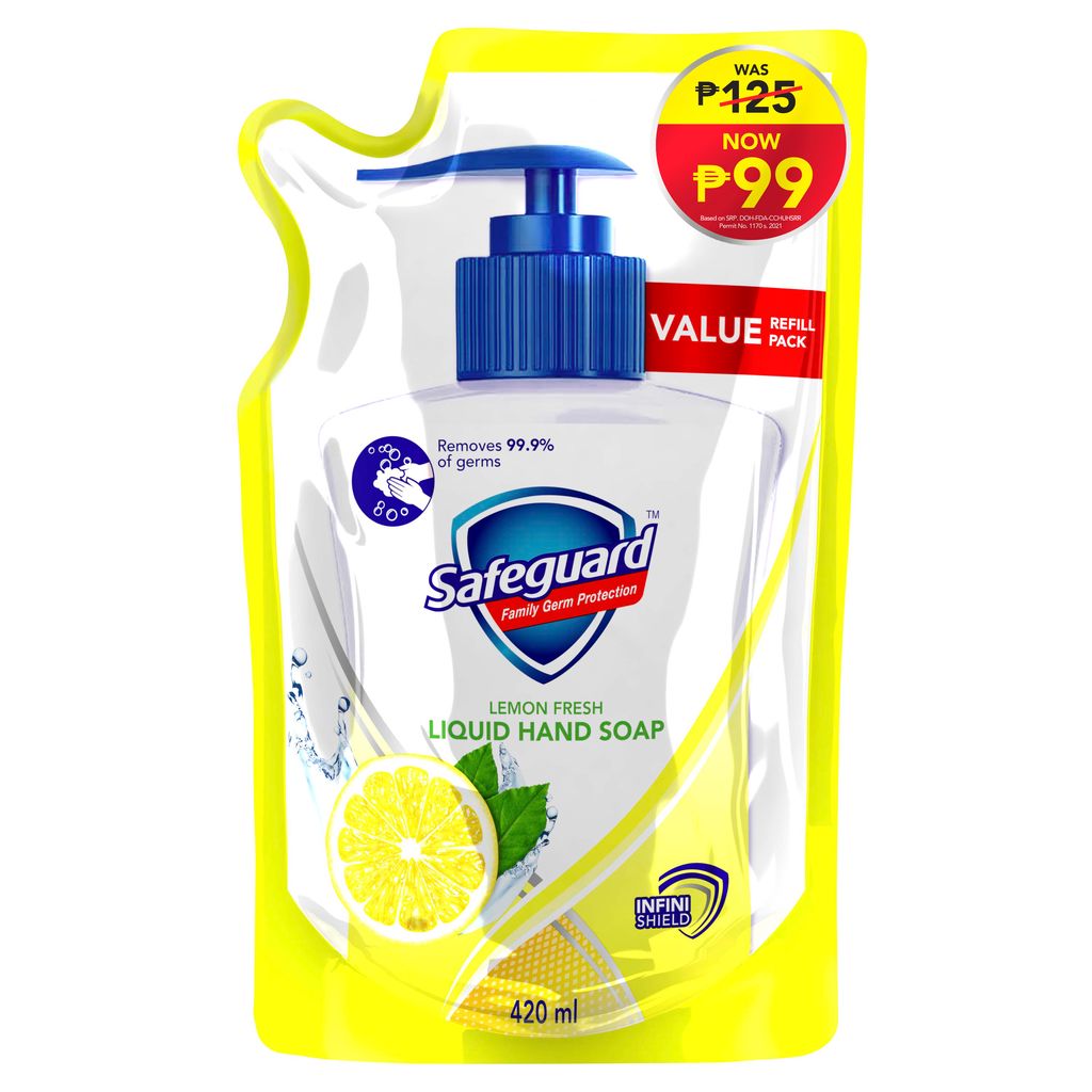 Safeguard Liquid Handsoap Lemon Fresh 420ml Refill Shopee Philippines