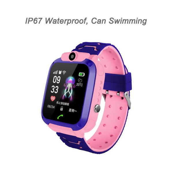 kids Smart Watch Waterproof GPS/LBS Tracker Touch Screen SOS Anti-Lost ...