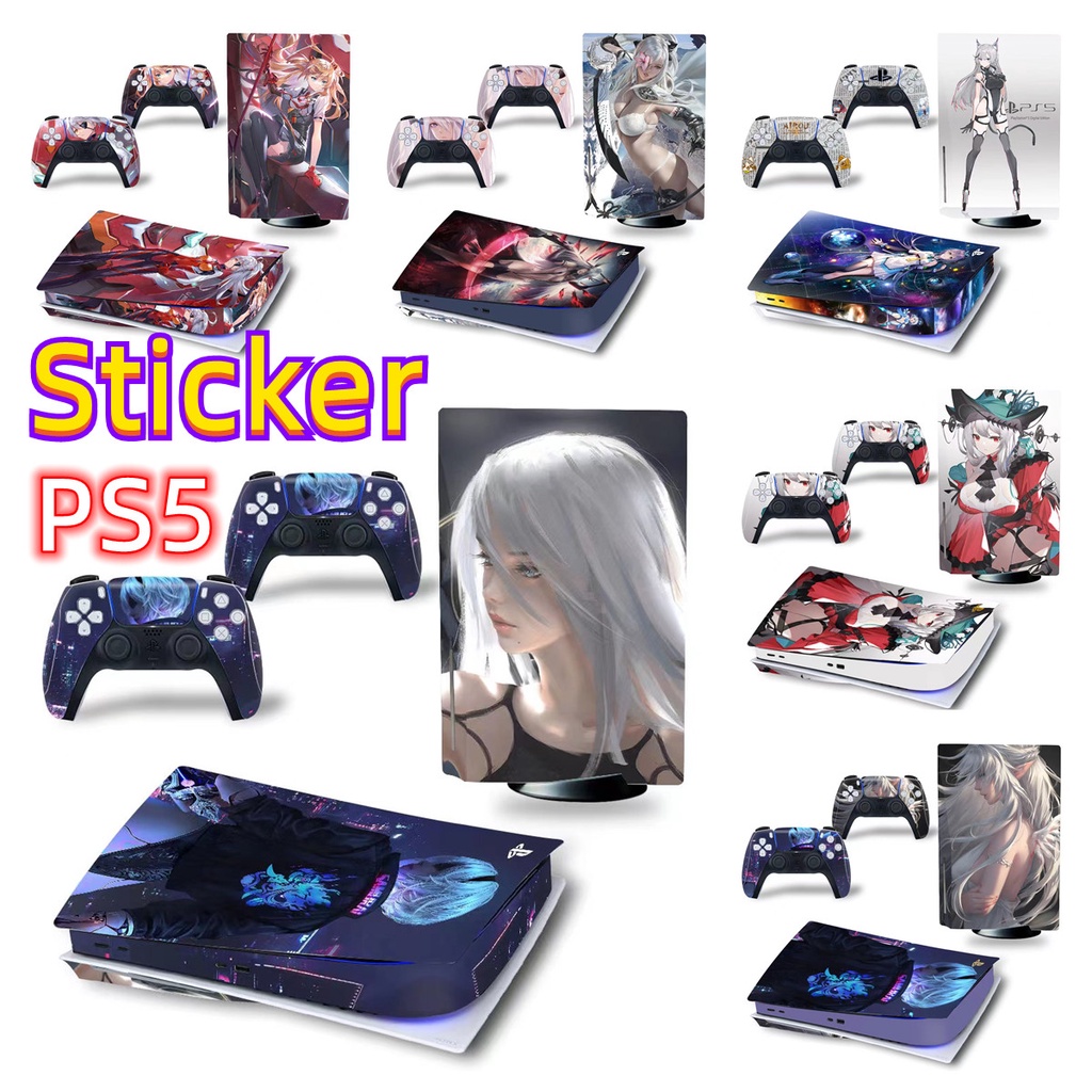 PS5 Optical Drive Pain Sticker/PS5 Digital Version Color Sticker skin ...