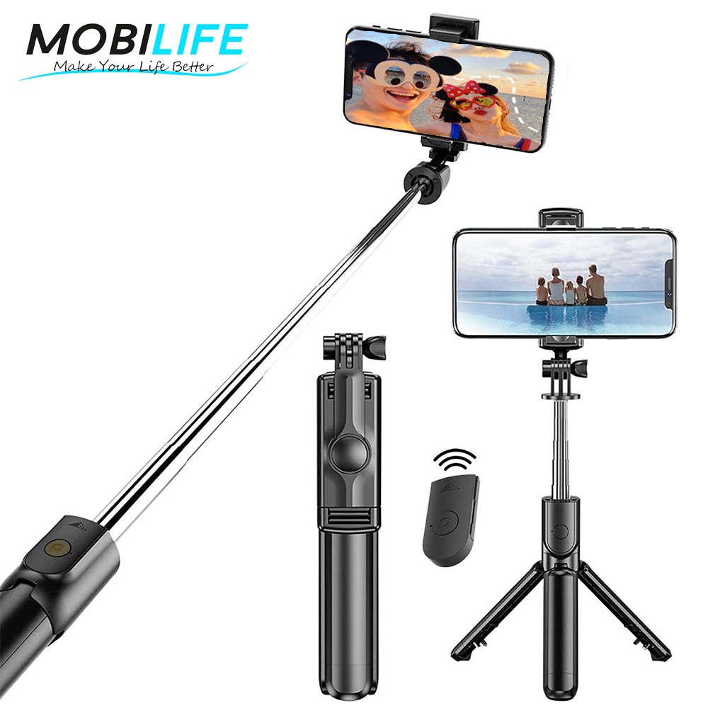 Mobilife-Mini Bluetooth Selfie Stick Tripod Phone Holder Anti-Shake ...