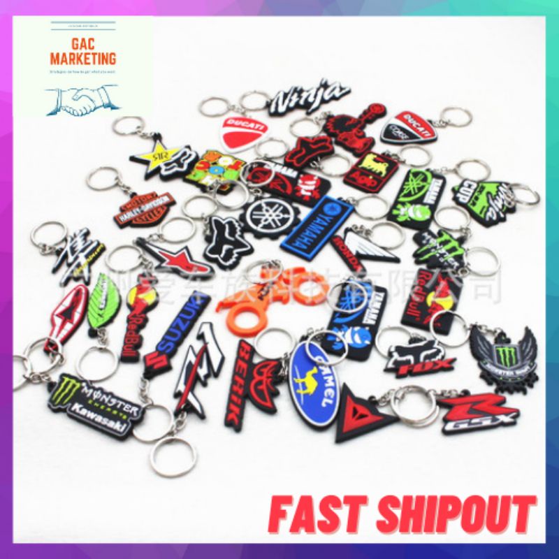 Motorcycle Car Bicycle Keychain Pendant Keyring Car Key Holder ...