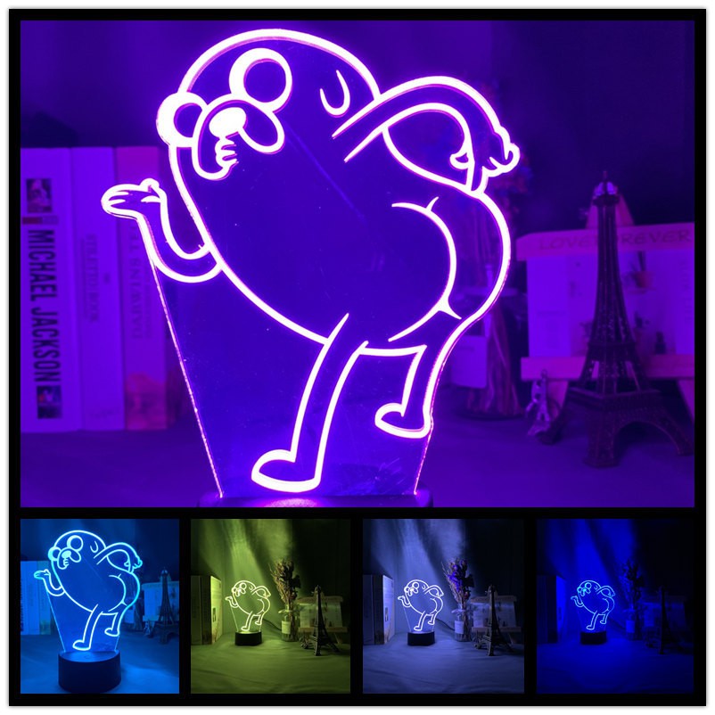 Adventure Time Jake The Dog Bend Over Figure Led Night Light for Child ...