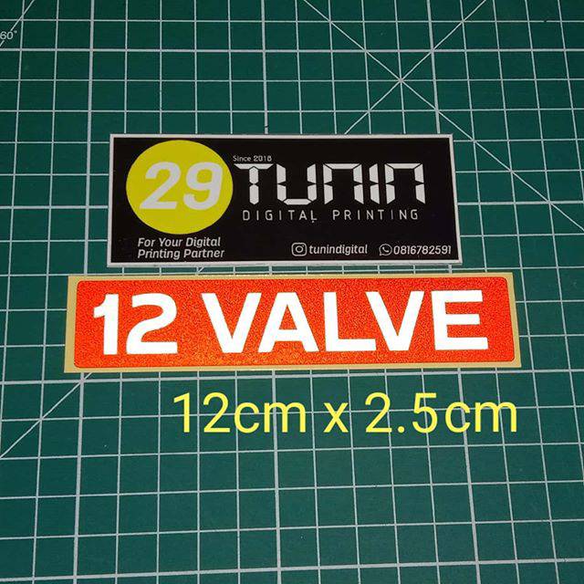 Cutting Sticker 12 Valve Stickers - Body - Toyota - Cylinder Head ...
