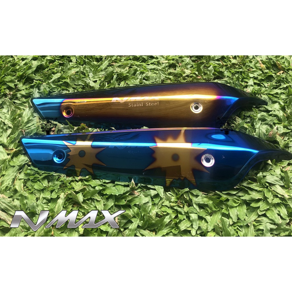Nmax Heat Guard Muffler Cover Titanium | Shopee Philippines