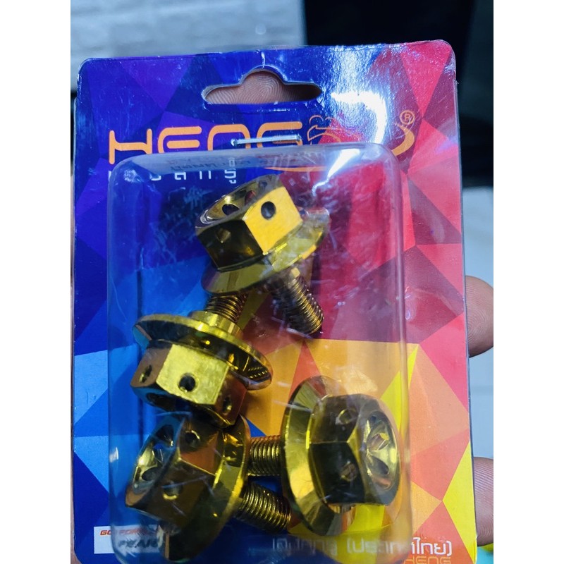 HENG HEAD BOLT R150 gold flower type set | Shopee Philippines